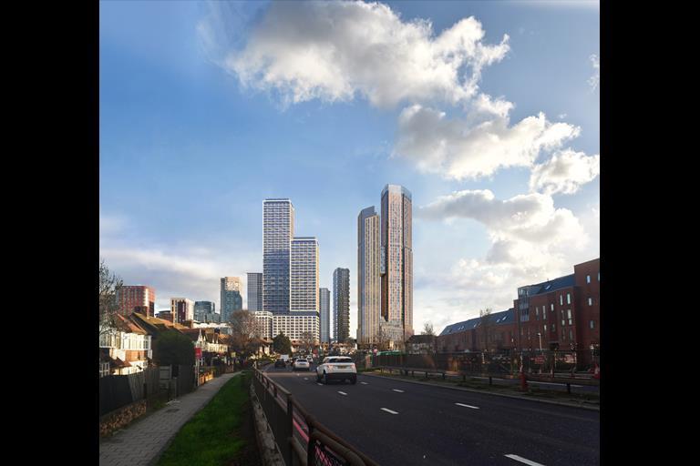 KPF gets go-ahead for 55-storey tower project in west London | News ...